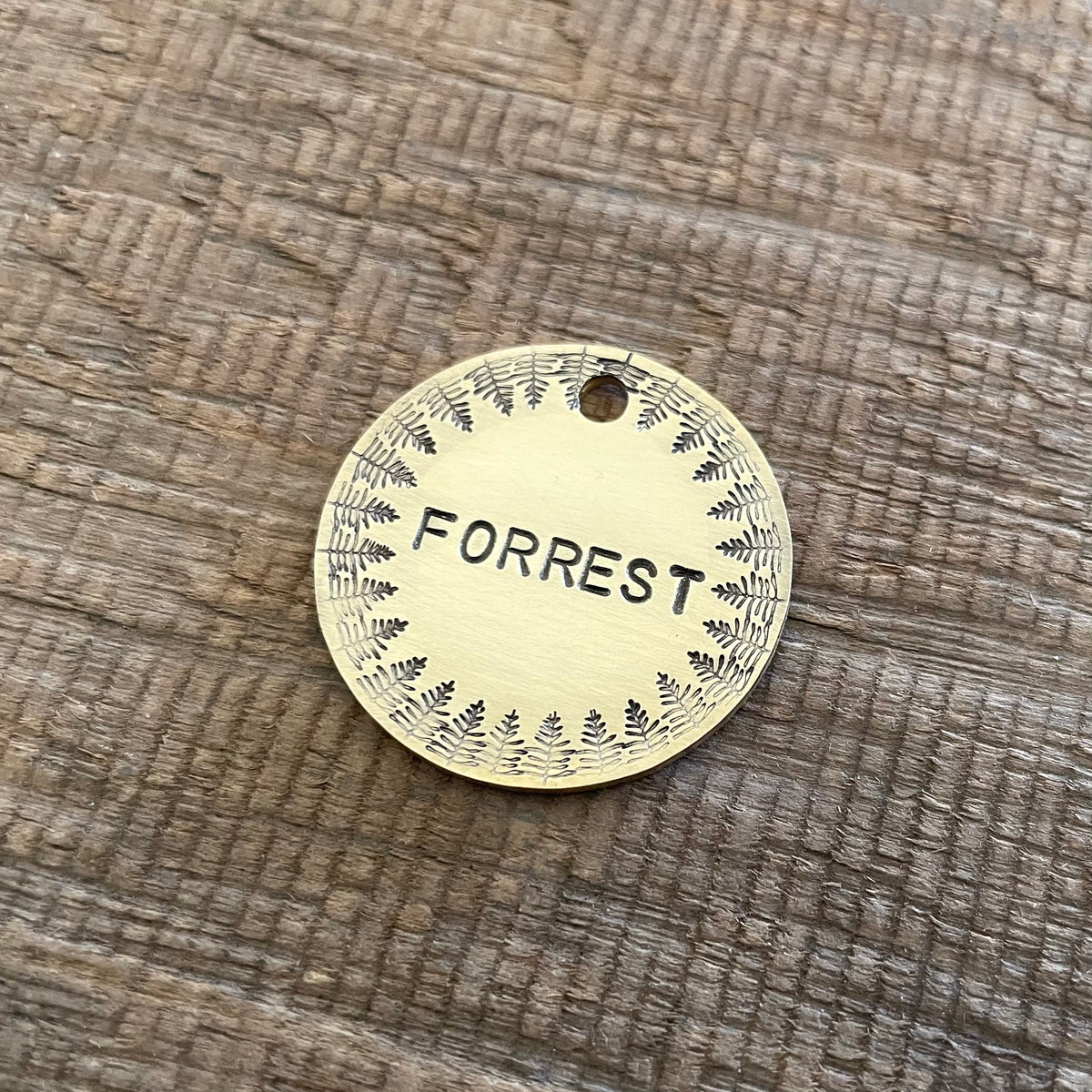 Tree Border Pet Tag - Adventure Dog ID Tags - The Barking Tagsmith NZ