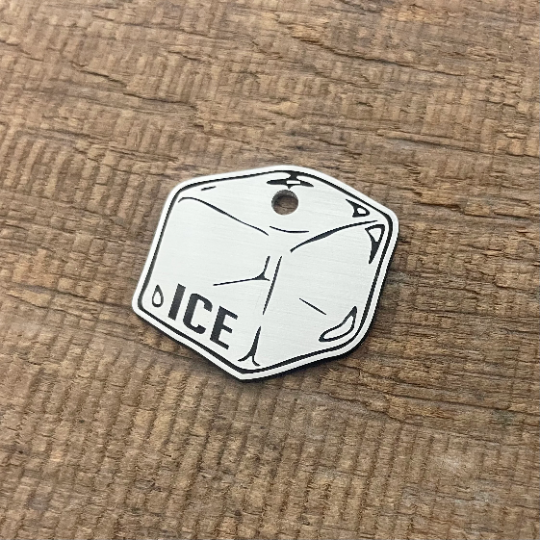 Ice Cube Pet ID Tag - Custom Cool ID Tags - The Barking Tagsmith NZ